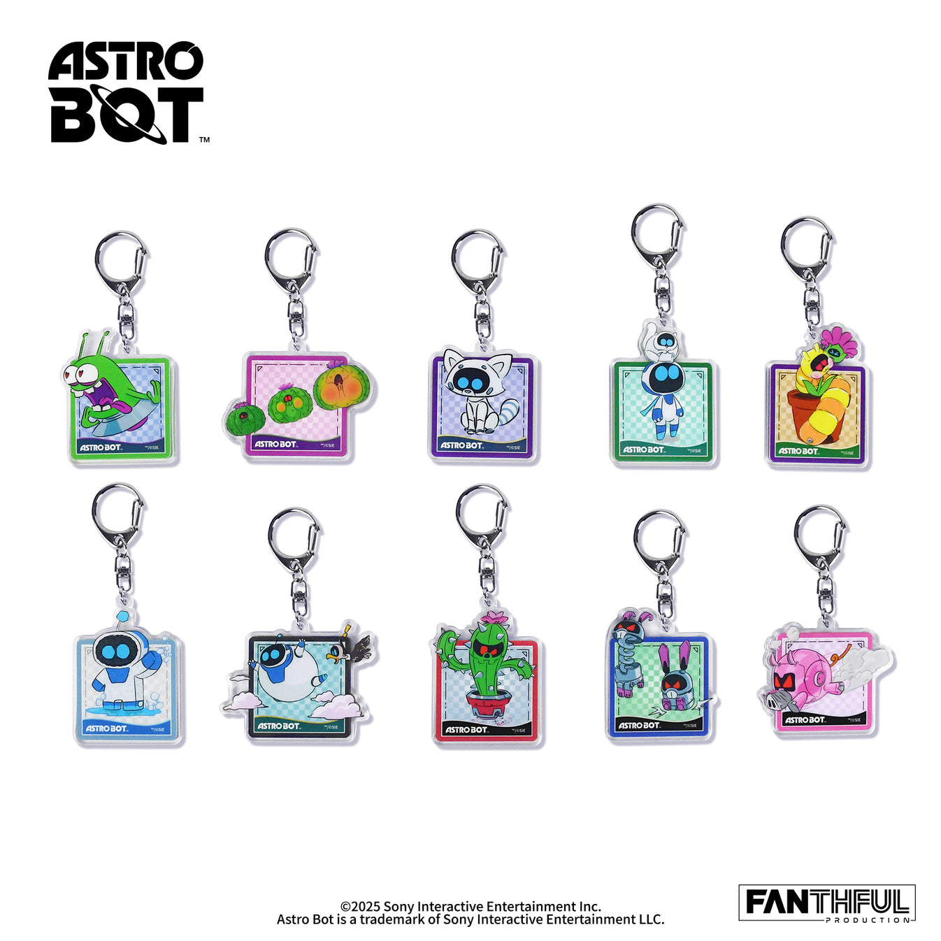 Astro Bot Acrylic Keychain（blind box）10pcs/set – FANTHFUL Collector