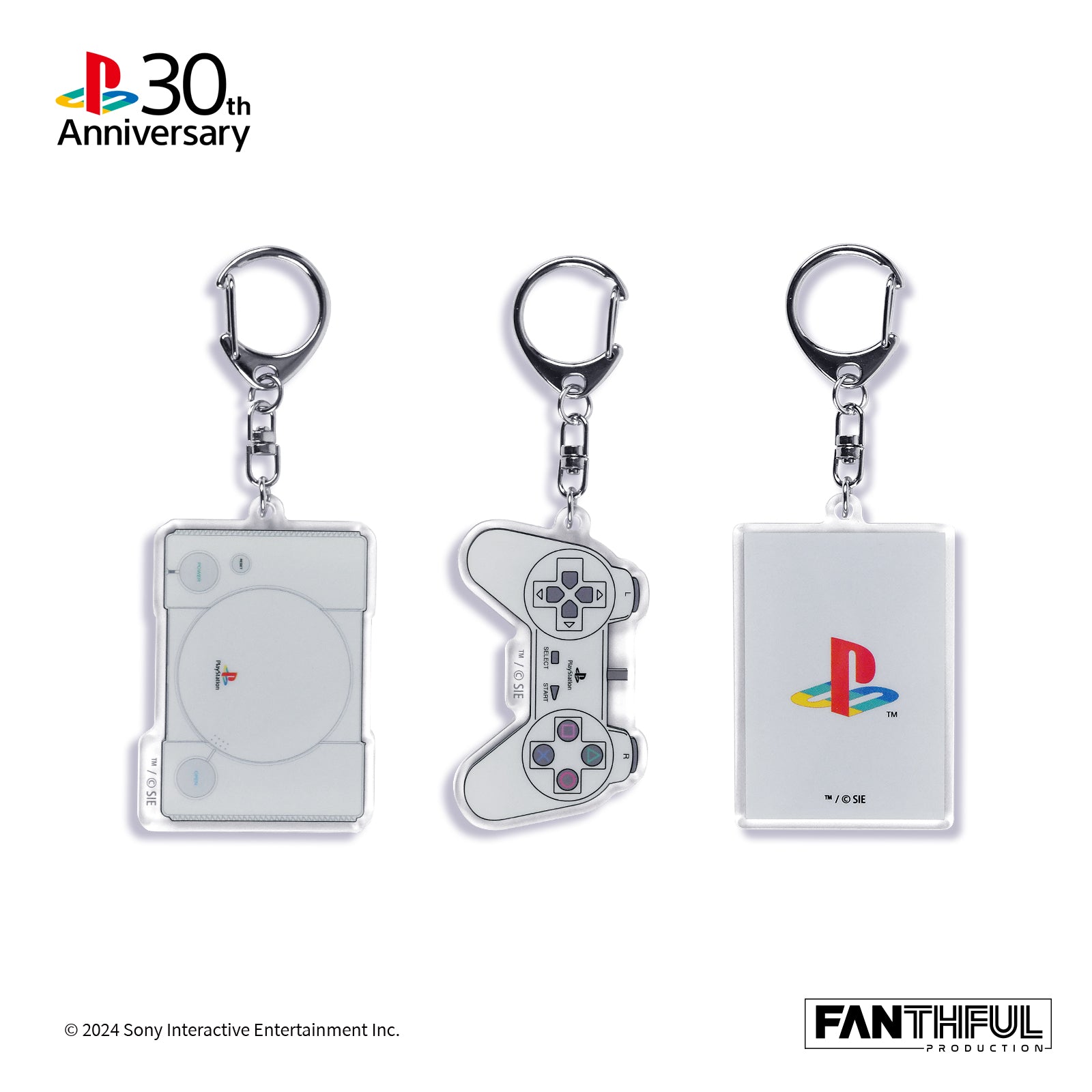 PlayStation 30th Anniversary Acrylic Keychain Set (3pcs) – FANTHFUL ...