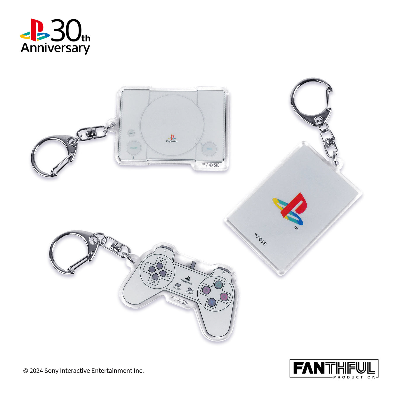 PlayStation 30th Anniversary Acrylic Keychain Set (3pcs) – FANTHFUL ...